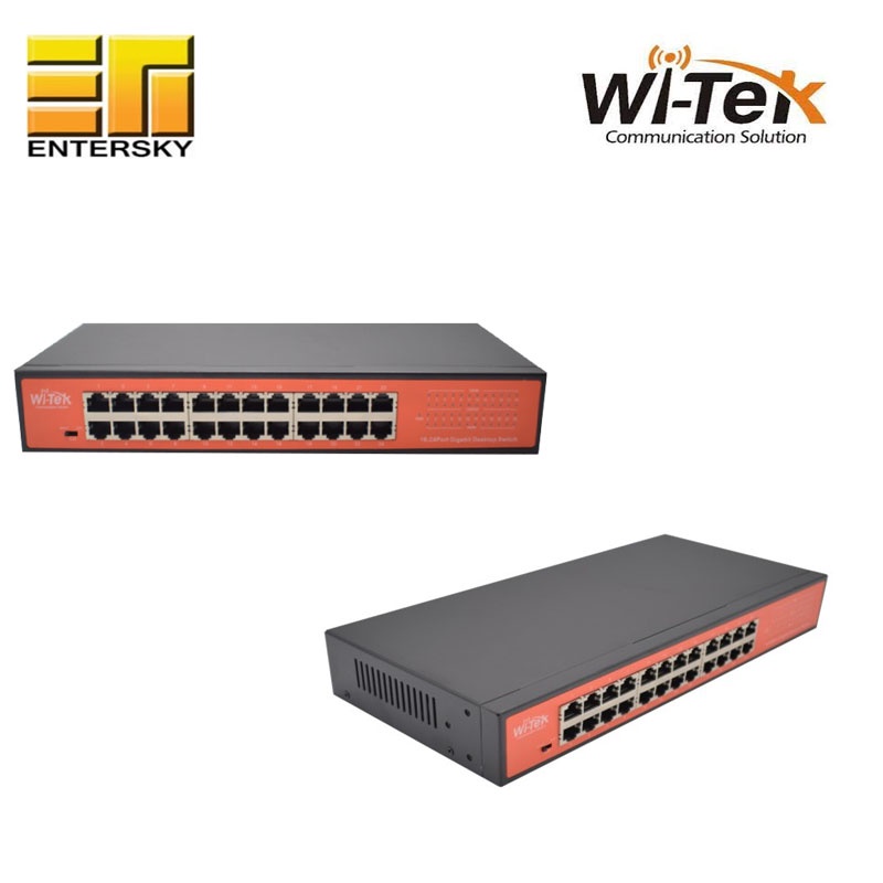 Witek WI-SG124D 24Port Gigabit Switch with VLAN | Shopee Philippines