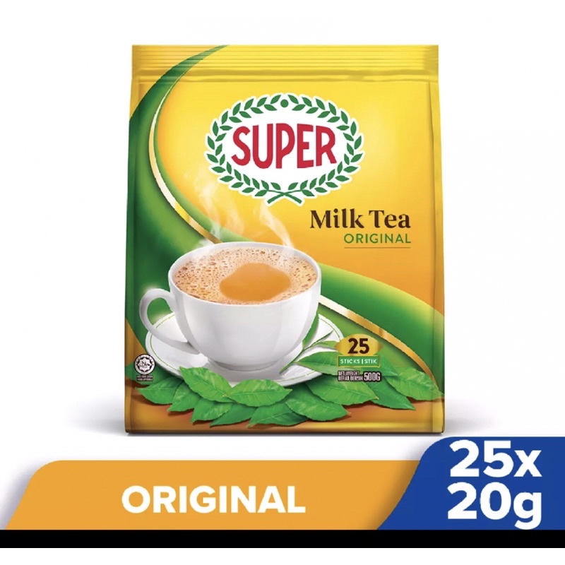 Super Milk Tea Original (25 Sachets x 20 grams) from Malaysia | Shopee ...