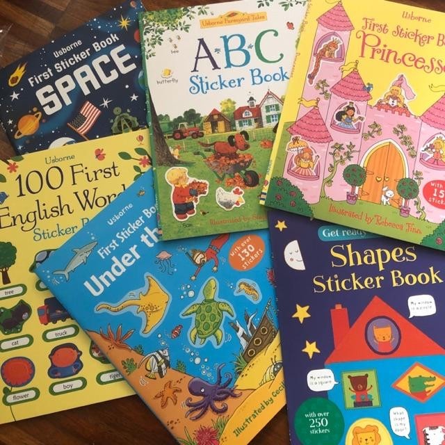 USBORNE First Sticker Books Farm Dinosaur Little Sticker Book Animal ...