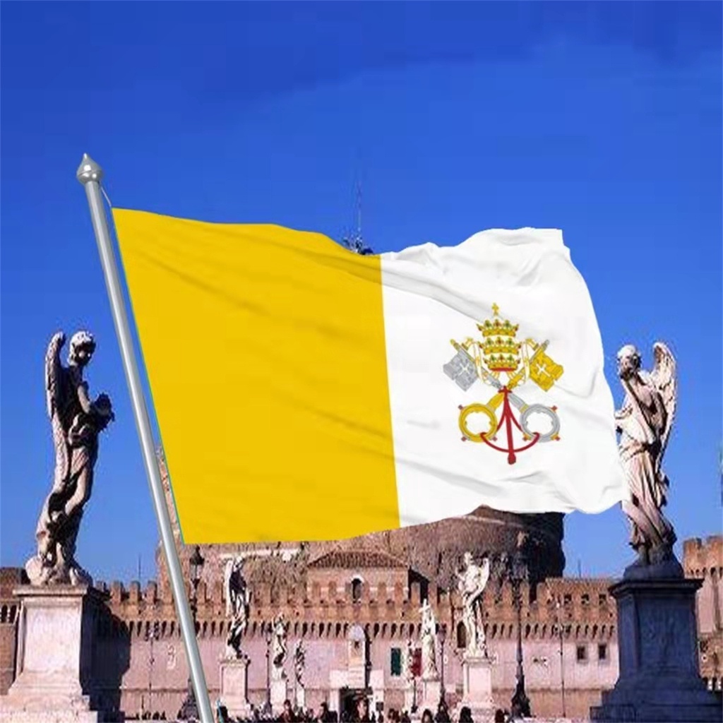 3x5 Ft Vatican Flags 90x150 Vatican Polyester Flags Vatican Pope Flags Catholic Flag Outdoor