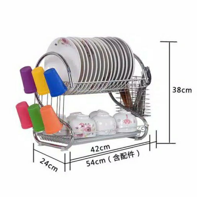 2 tier stainless steel stacking shelves | Shopee Philippines
