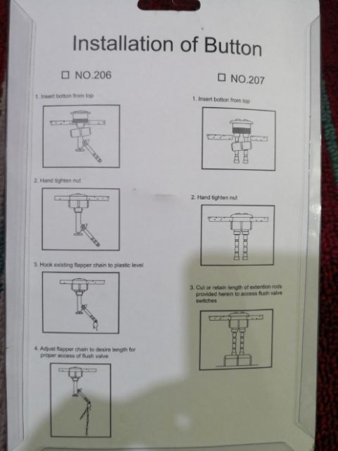 Meco Toilet Tank Push Button (Single Push or Double Push) | Shopee ...