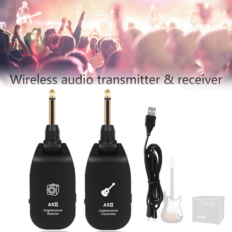 Rechargeable Wireless Guitar Transmitter Receiver A9 2.4GH Original ...