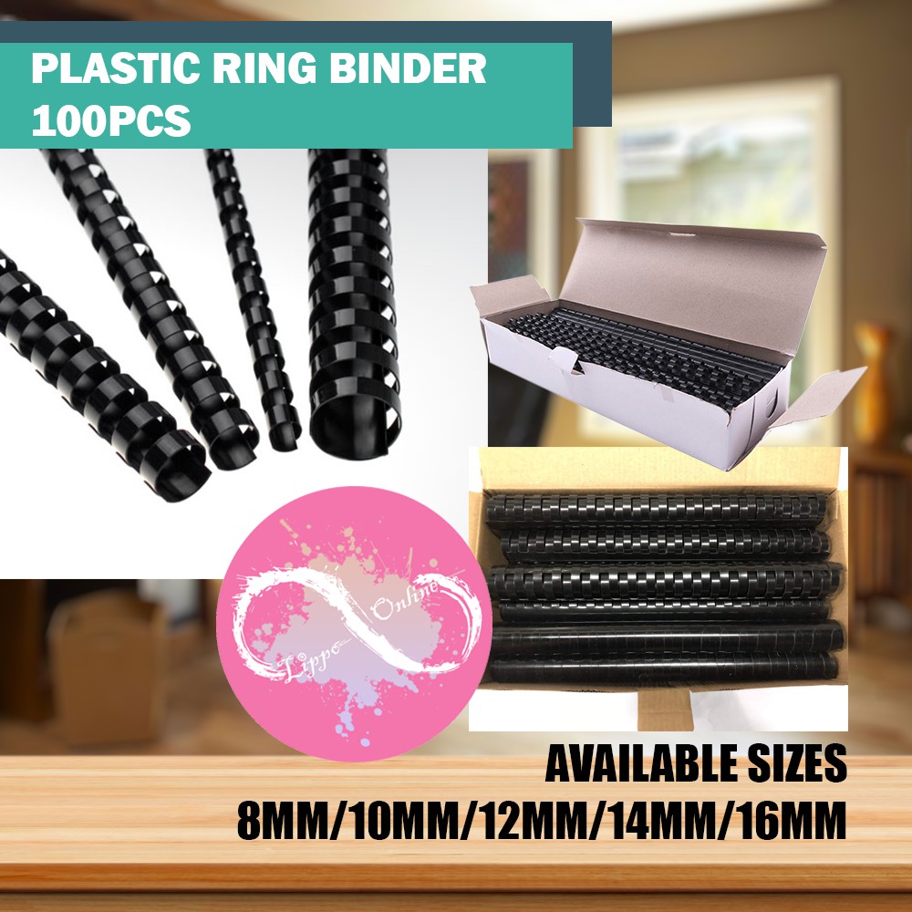 A4 Size 100 Pcs 21 hole Plastic Ring Binding Comb Binding Rings | Shopee Philippines