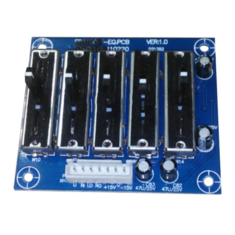 Stereo 5-band Equalizer EQ Board 5-segment Tone Preamp Board Dual Power ...