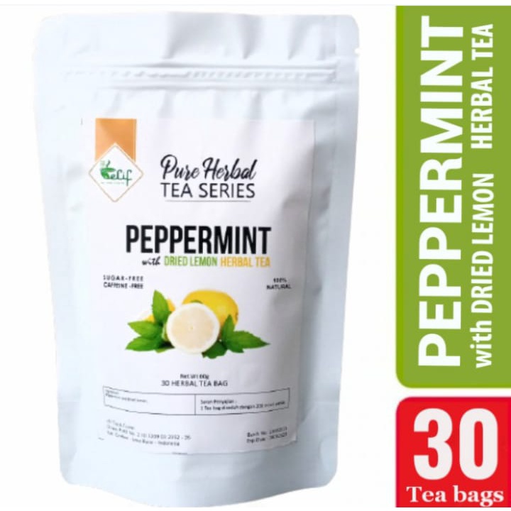 Elif Tea Peppermint Lemon Tea: Peppermint with Dried Lemon Fruit (30 ...
