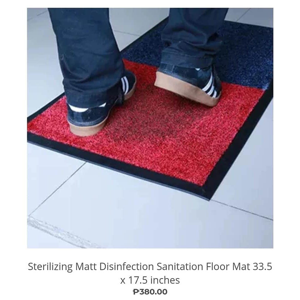 Sterilizing Matt Disinfection Sanitation Floor Mat 33.5 x 17.5 inches ...