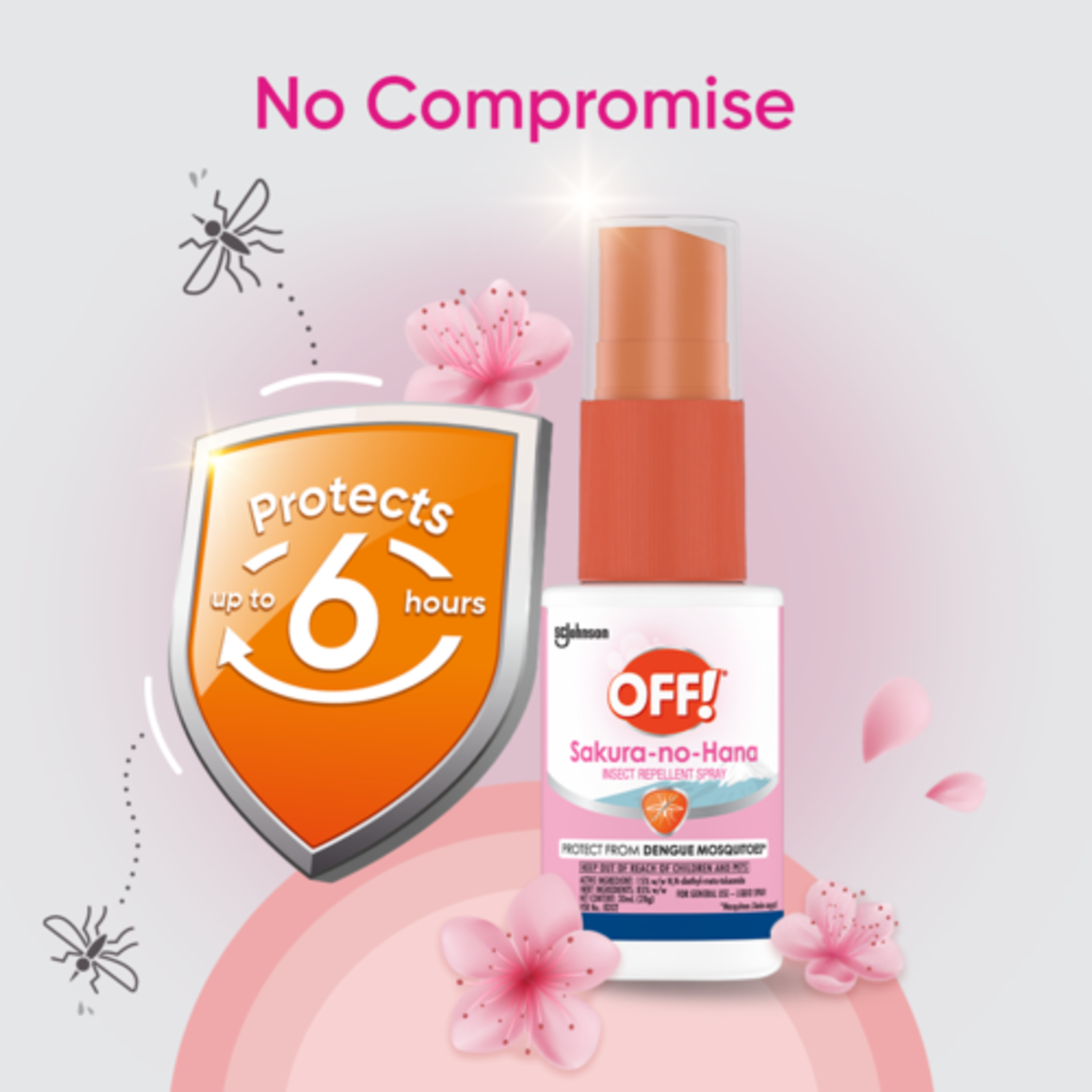 OFF Sakura-No-Hana Mosquito Repellent Spray 30ml | Shopee Philippines