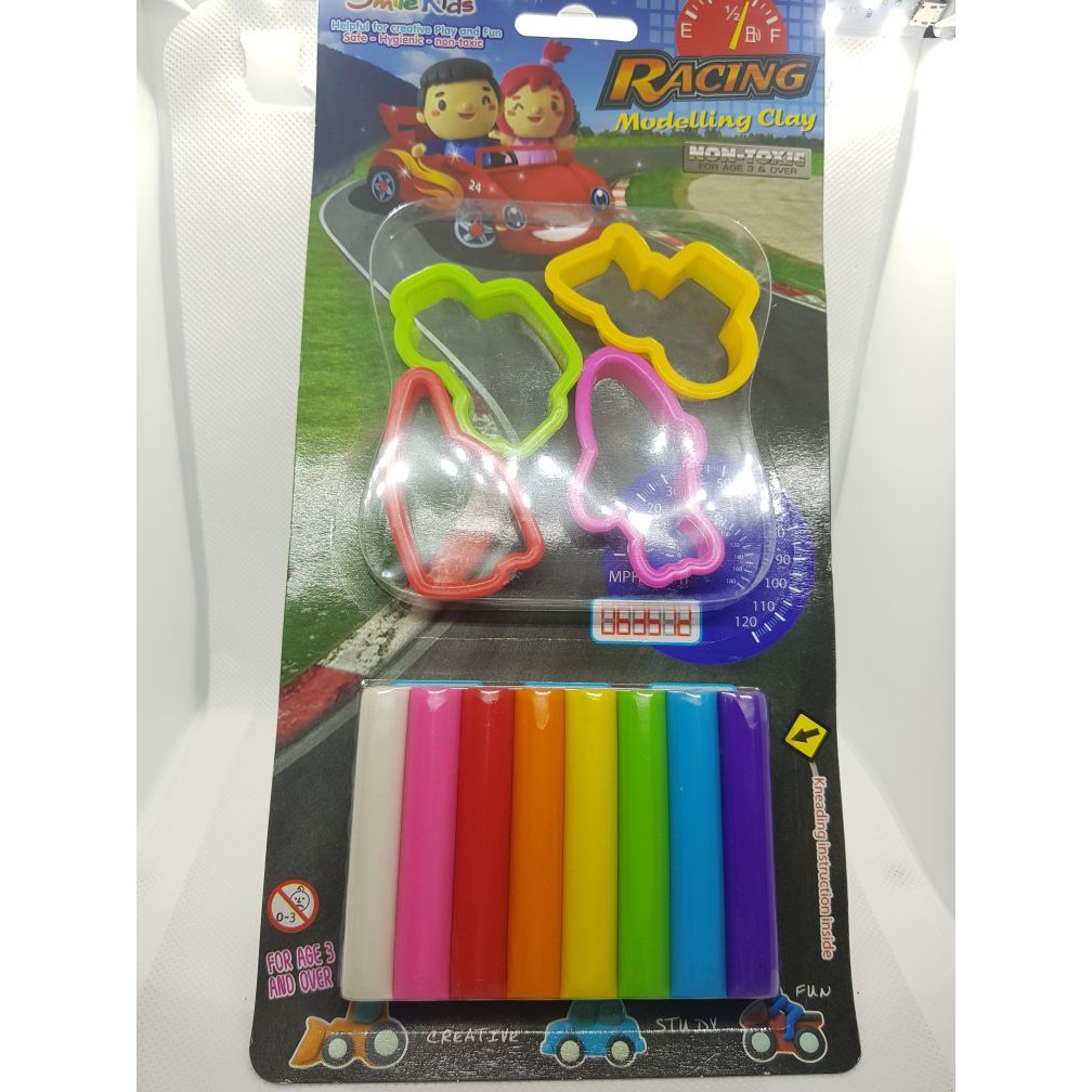 Racing car modeling clay set - Smile Kids vannamstore | Shopee Philippines