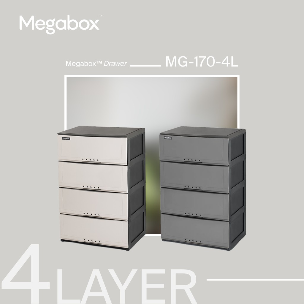 Megabox Mg 170 4 Layers Modish Collection Drawer | Shopee Philippines