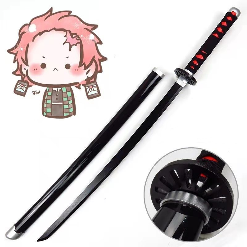 ON Hand Demon Slayer Tanjiro Nezuko Zenitsu Sword CosPlay Sword 104cm ...