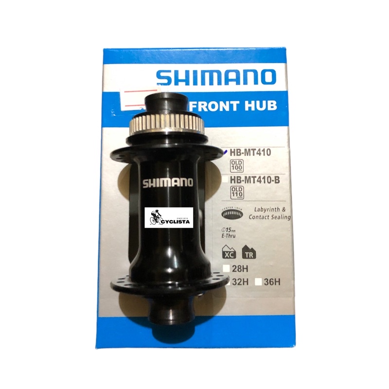 SHIMANO Deore HB-MT410 100x15mm E-Thru Axle Center Lock 32H Disc Brake Front Hub | Shopee ...