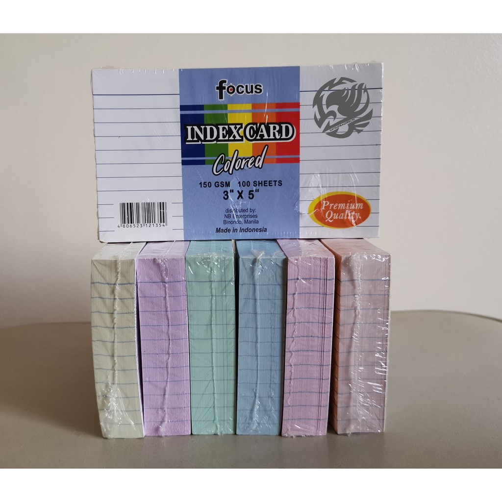 Focus / Sentro Index Card [ 3 x 5 ] | Shopee Philippines