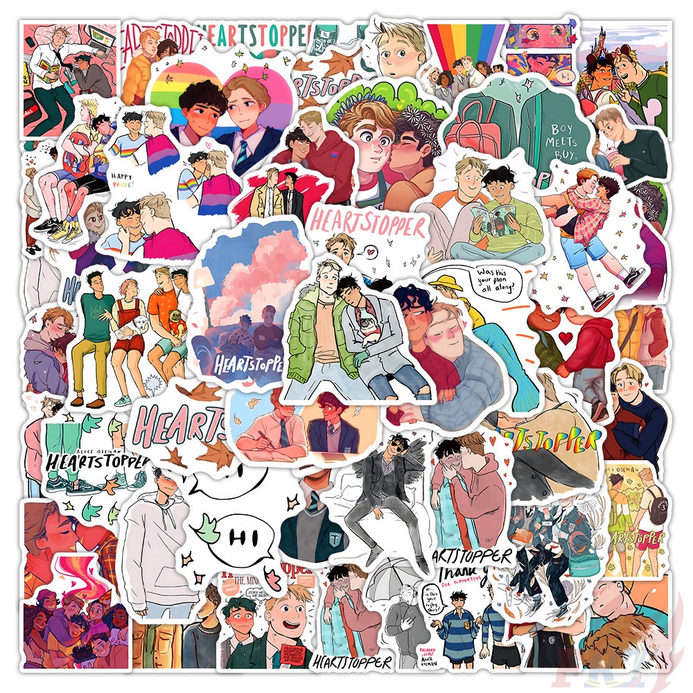 Heartstopper Series 02 Stickers 50Pcs/Set Waterproof DIY Fashion Decals ...