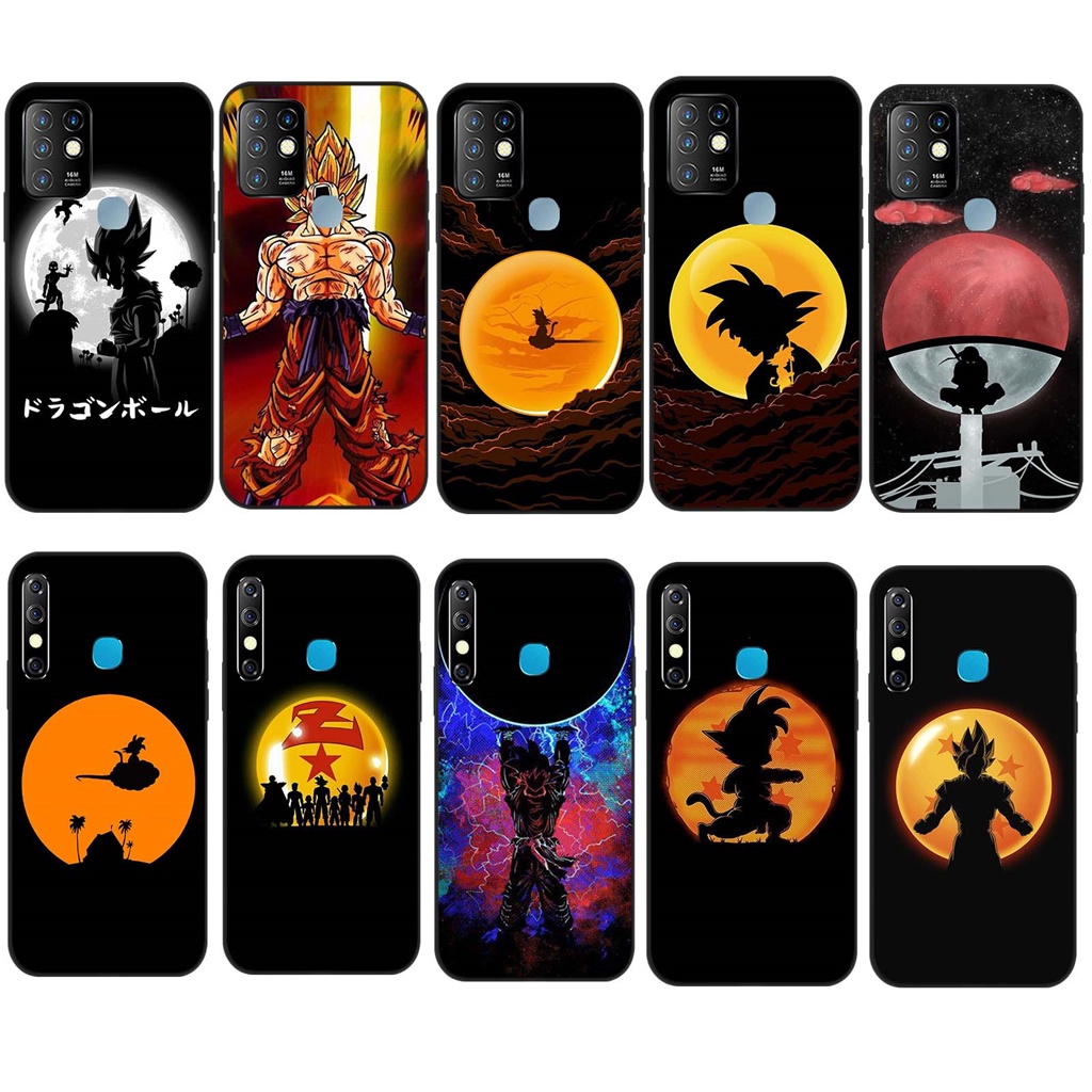 Infinix Note 10 Pro 8 7 Lite Soft Cover TPU Case SM25 Dragon Ball black ...