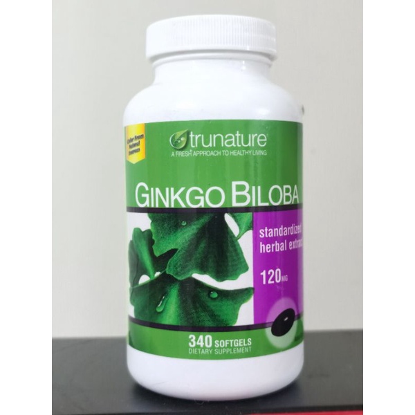 TruNature Ginkgo Biloba 340 softgel Brain mental focus memory health ...