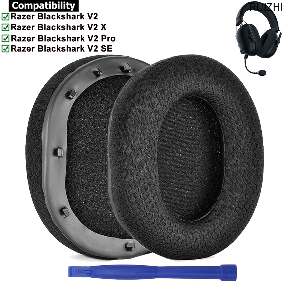Replacement Fabric Mesh Earpads Ear Pads Cushion for Razer Blackshark ...