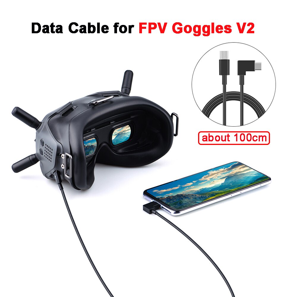 Data Cable For DJI FPV Flight Goggles V2 Drone Glasses Phone Tablet ...