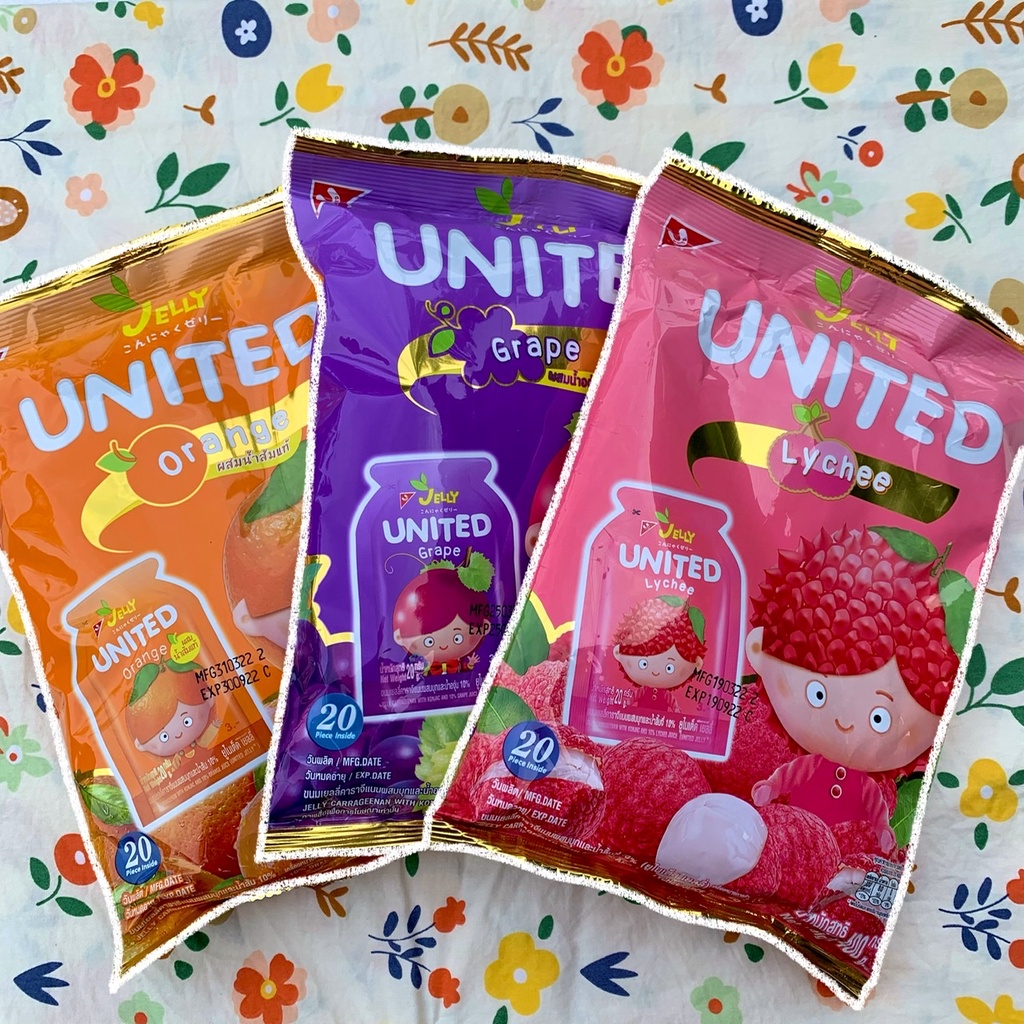 Grape Flavor Jelly Large Sachet (United) With New Flavors Lychee And ...