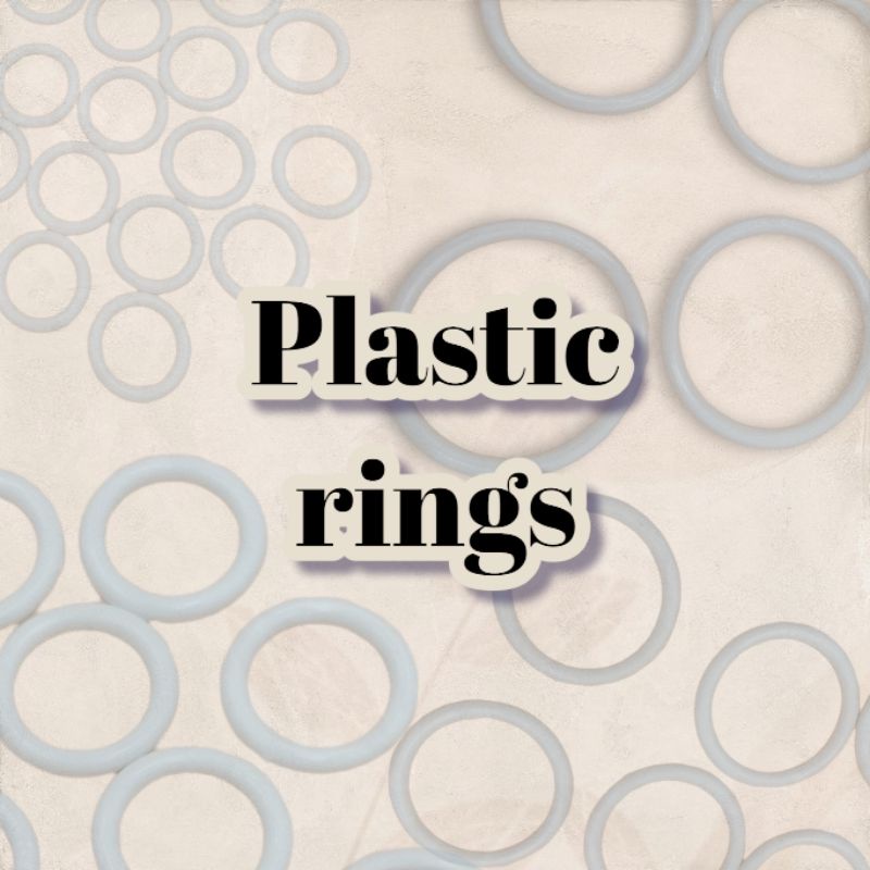 Plastic round ring color white 10PCS PER PACK | Shopee Philippines