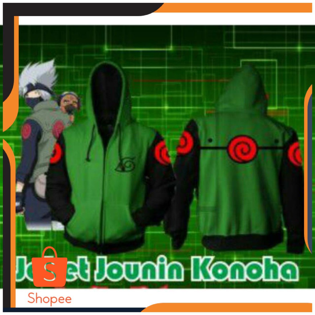 Junin Konoha Kakashi Anime Naruto Jacket | Shopee Philippines