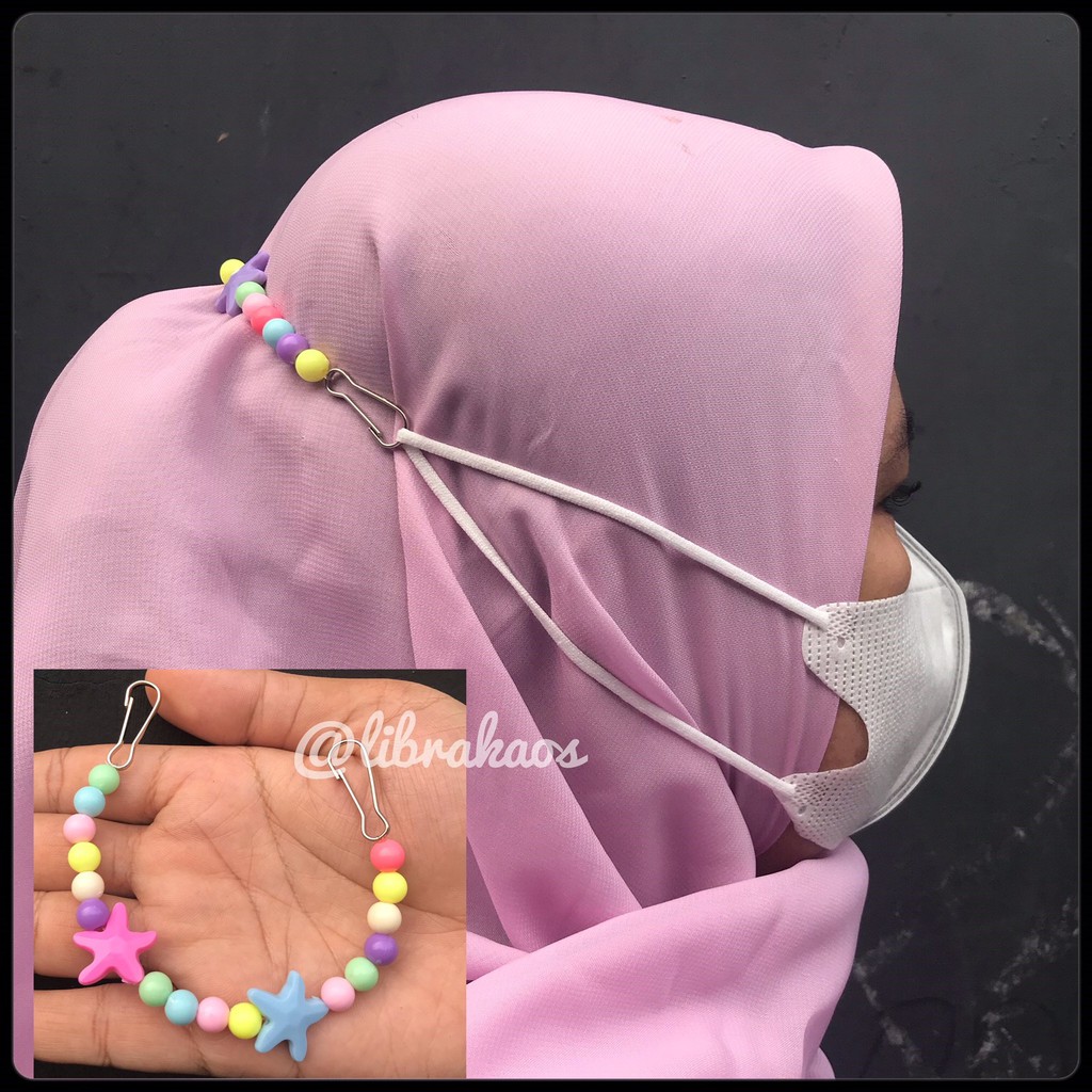 Pearl HIjab Connector, HIjab Mask Hook, Pearl Connector, Premium HIjab ...