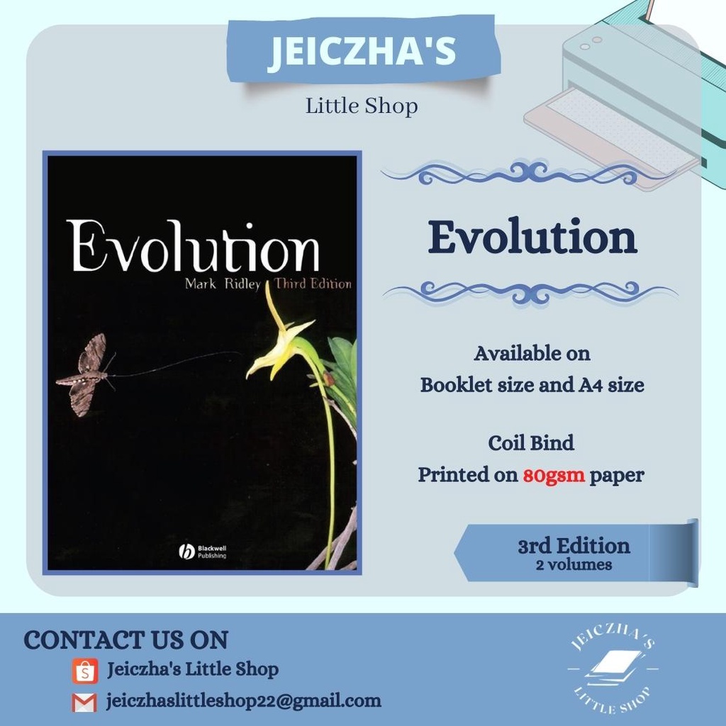 Evolution by Mark Ridley [3rd Edition] | Shopee Philippines