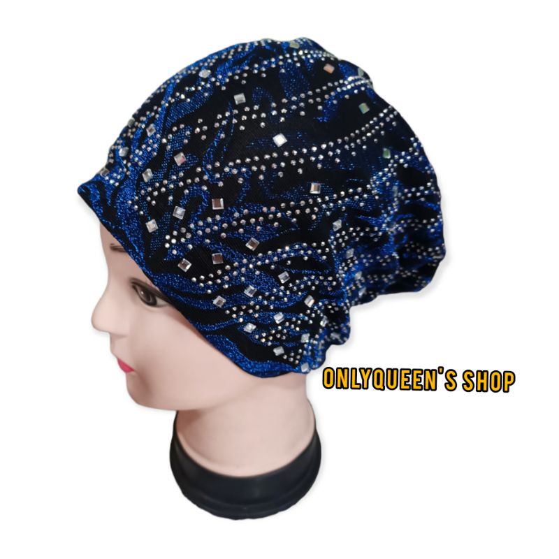 Shinny Elegant Fully Bead's Inner/ Crown Cap | Shopee Philippines
