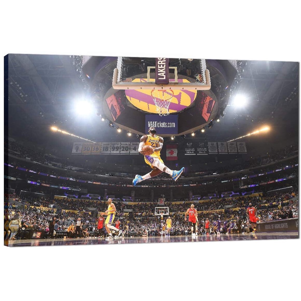 LeBron Canvas Wall Art James Canvas Print for Men Boys Room Decor ...