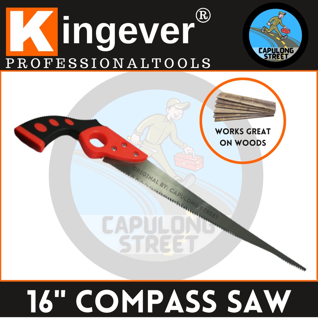 Capulong Kingever Compass Saw 16 Inches Works Great On Wood Ergonomic ...