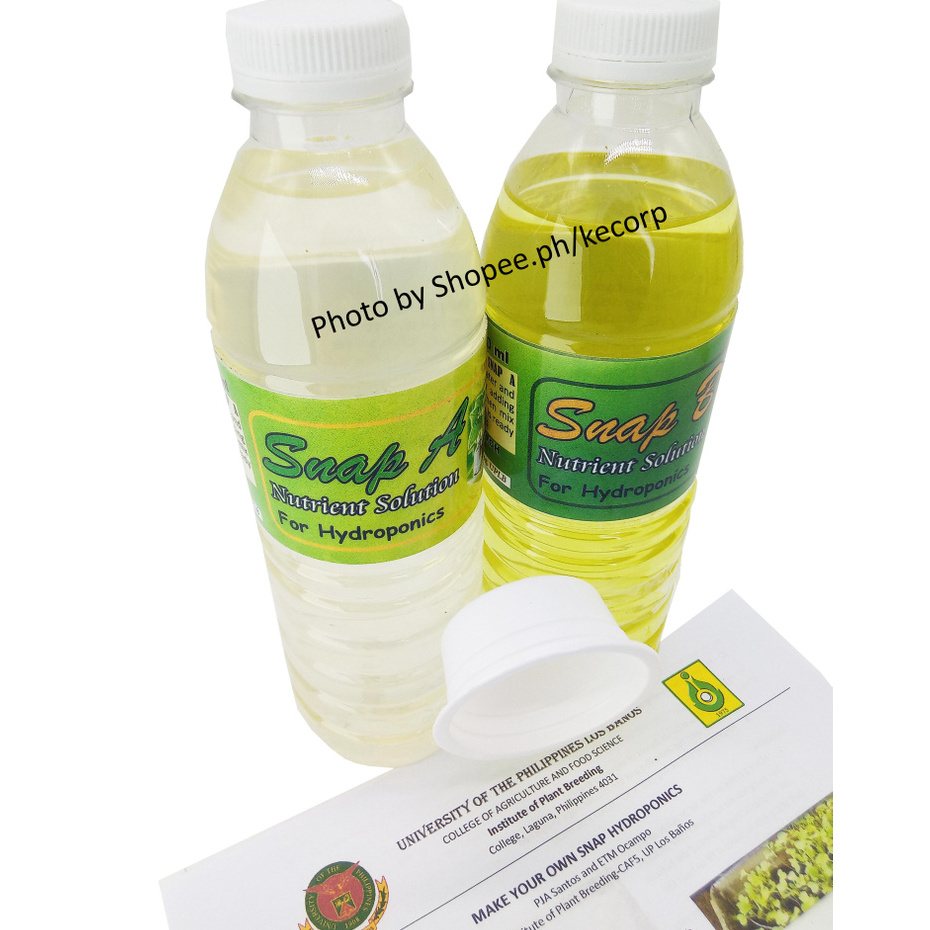 Snap Hydroponics Nutrient Solution 500ml 1 Set KECORP_S1 | Shopee Philippines