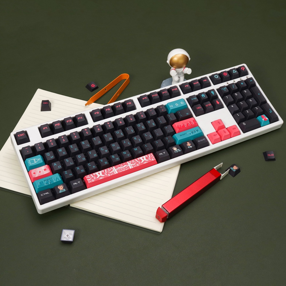 ⌨️Korean 129 Keys Squid Game Keycaps DYE-SUB PBT Cherry Profile Key ...