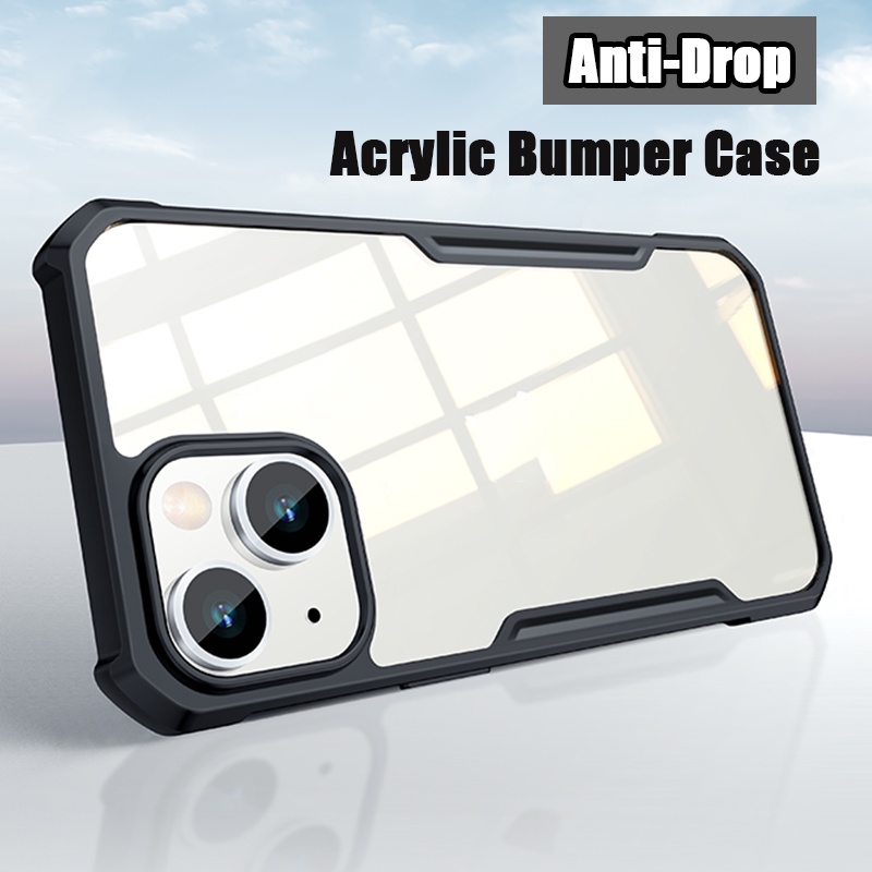 iPhone 13 12 11 Pro Max 13 12 Mini Acrylic Shockproof Bumper Casing ...