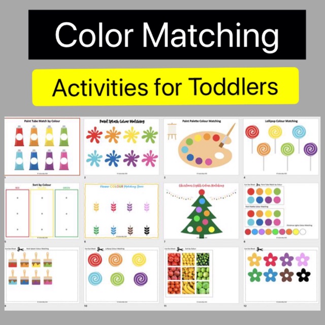 Color Matching Activities for Toddlers - Preschool Play Mats | Busy ...