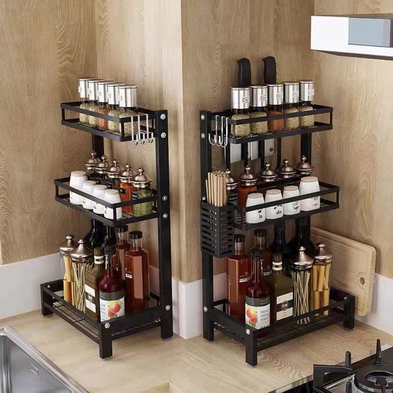2-3 Layer Condiments Rack Multifunction Storage Rack Kichen Rack ...