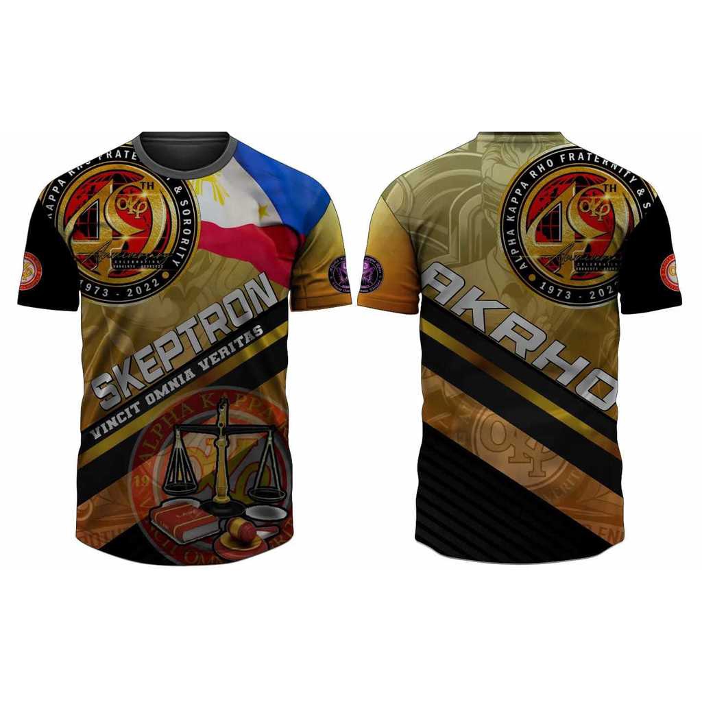 49th Anniversary Fully Sublimated Fraternity Shirt AKP SKEPTRON Alpha ...