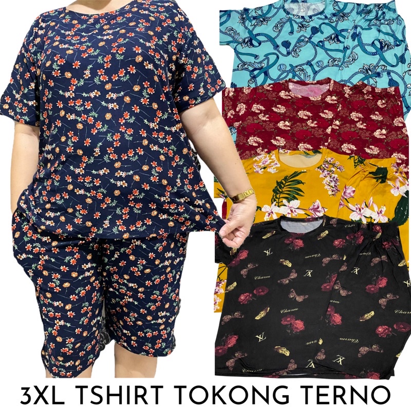 3XL Plus Size T-Shirt Tokong Terno w/ Side Pocket | XL-XXXL | Taytay Tiangge Direct Supplier ...