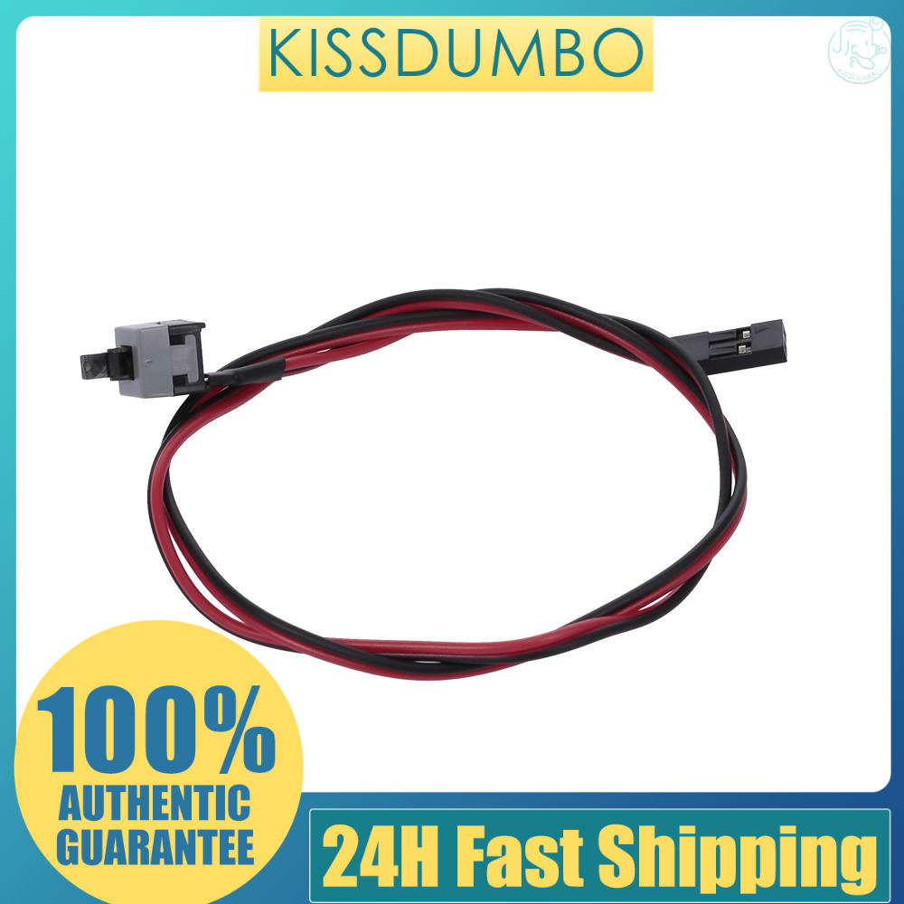 PC Power Cable 48cm 2 Pin SW Cable On/Off/Reset Push Button ATX Desktop ...