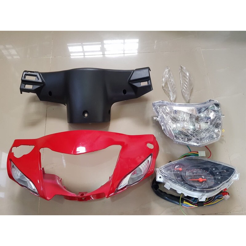 wave 100 front headlight set as is in picture free swicth&clip | Shopee ...