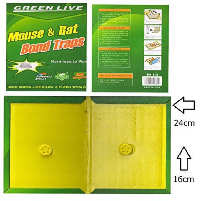 Big Sticky Mouse Trap Thick Board Sticky Glue Adhesive Mousetrap ...