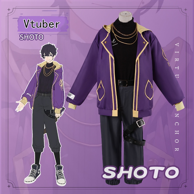Hololive Vtuber Shoto Cosplay Shox Shxtou Coat Costume Wig Cos Fancy ...