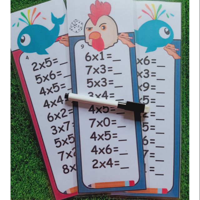 Mathematics Answering pad laminated 20 pcs | Shopee Philippines