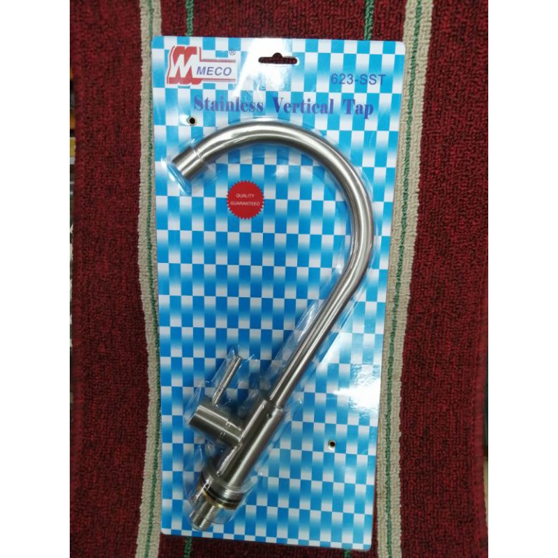 Meco Stainless Vertical Tap (Kitchen Sink Gooseneck Faucet) 623-SST ...