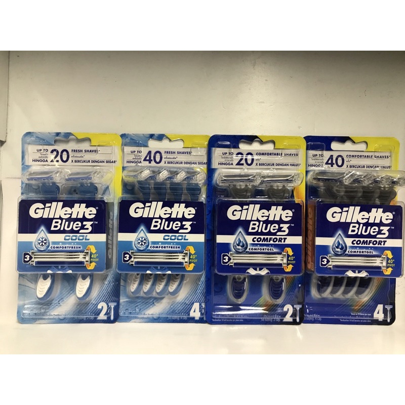 GILLETTE BLUE 3 COMFORT/COOL RAZOR | Shopee Philippines