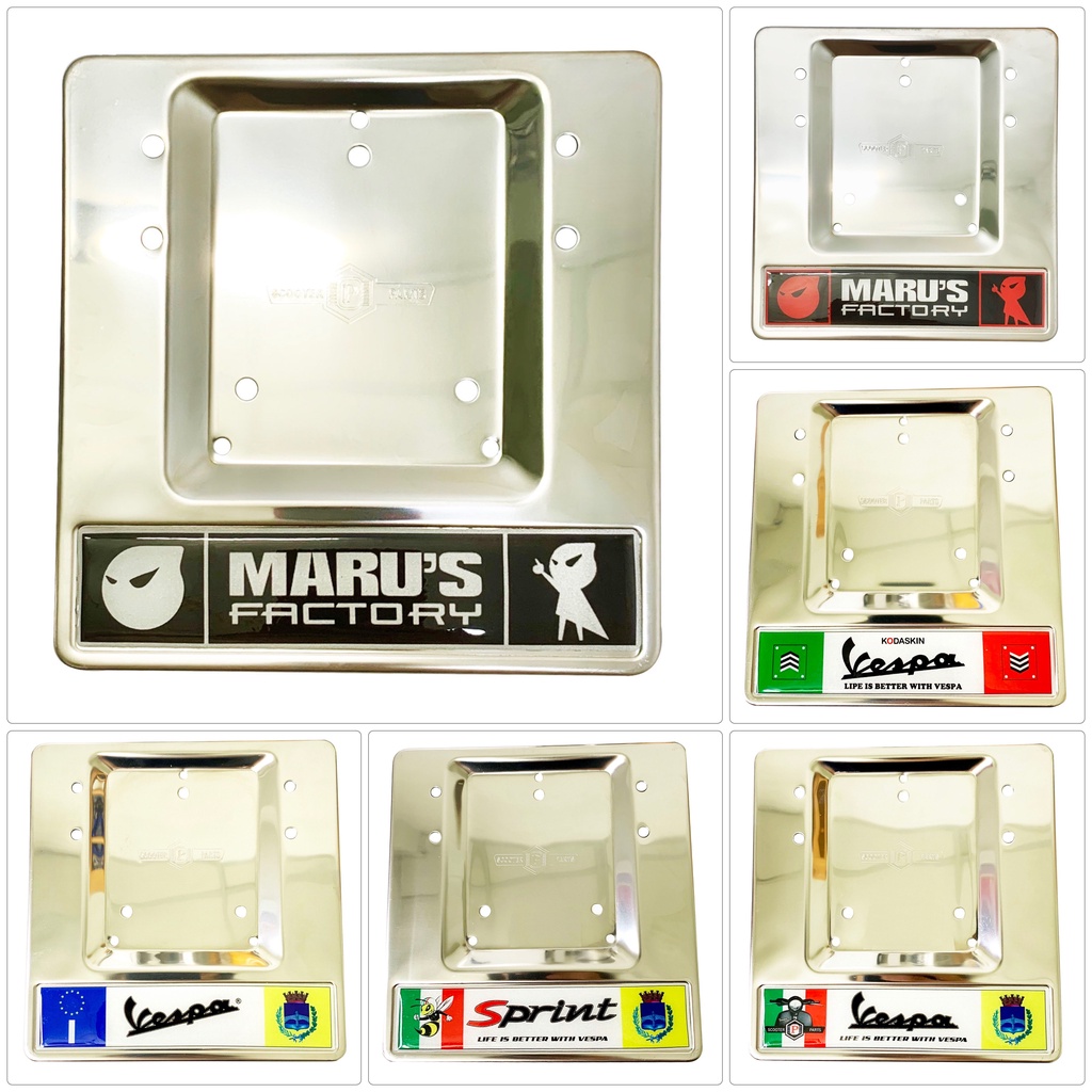 Vespa license plate base | Shopee Philippines
