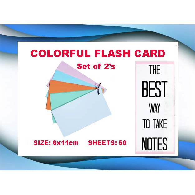 PLAIN COLORFUL FLASH CARD (2's) | Shopee Philippines