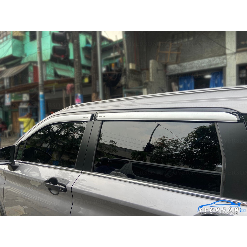 Toyota Veloz Solid Two Tone Rain Gutter Door Visor | Shopee Philippines