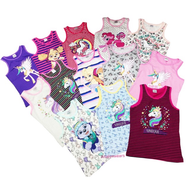 Sticker sando for girls kids sando T-shirt Cotton Kids fashion wears ...