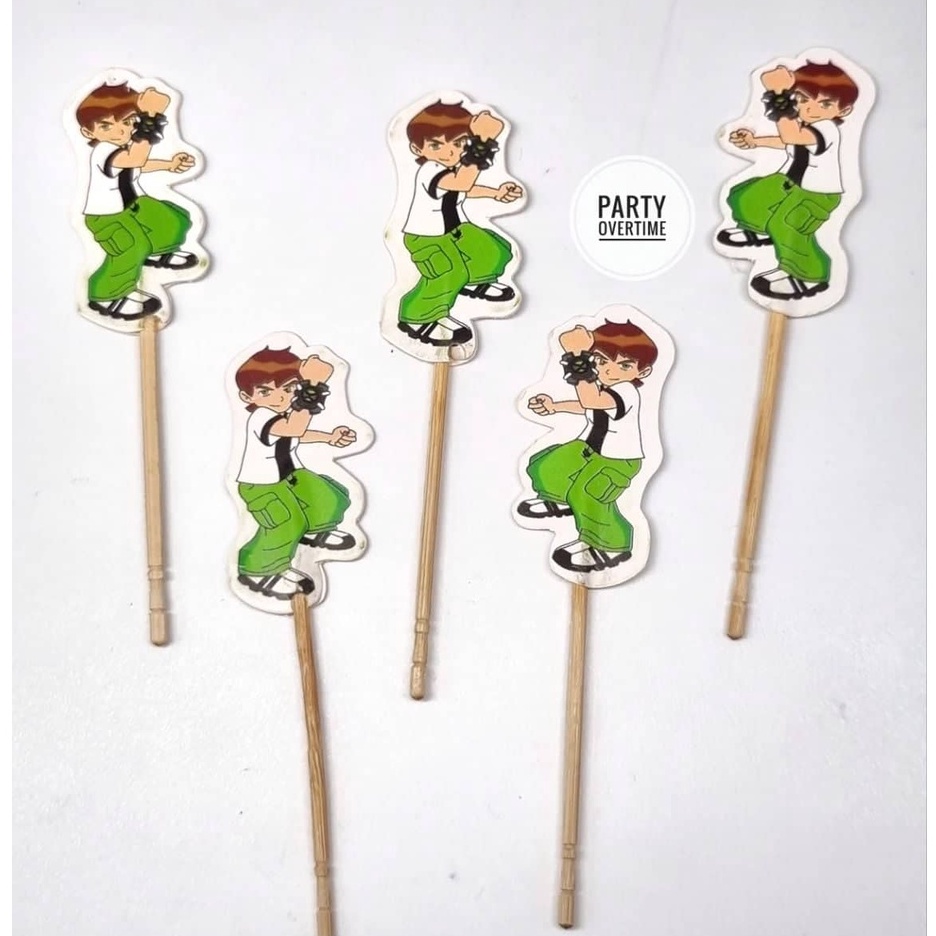 24 pcs Ben 10 Cupcake Cake Topper Birthday Christening Party Decoration ...