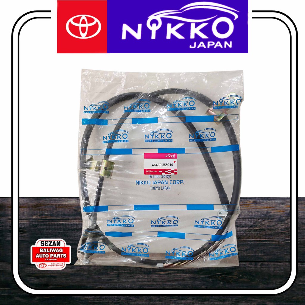 NIKKO JAPAN TOYOTA AVANZA REAR BRAKE CABLE LEFT 46430-BZ010 | Shopee ...